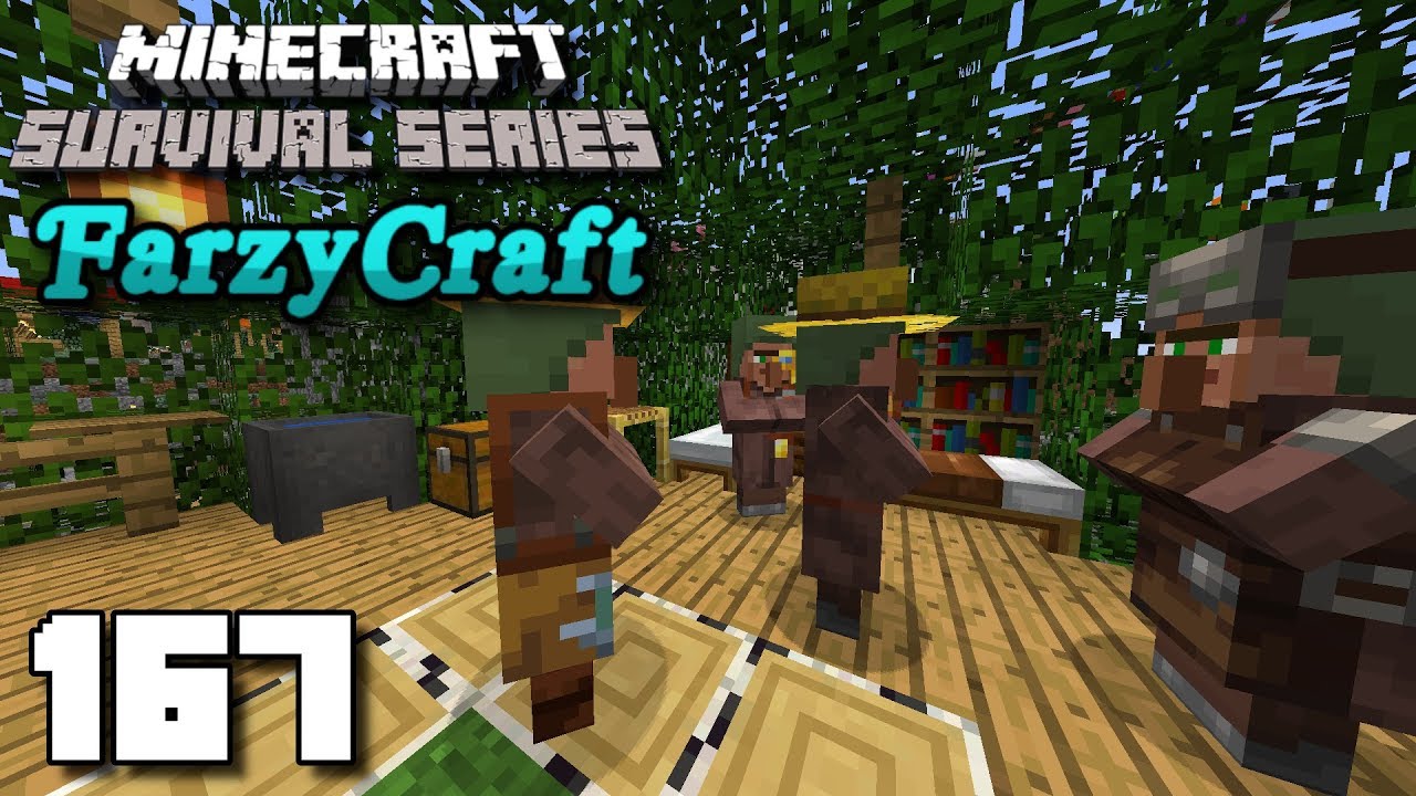 Villagers INVADED My Treehouse!!! - Minecraft Let's Play: FarzyCraft ...