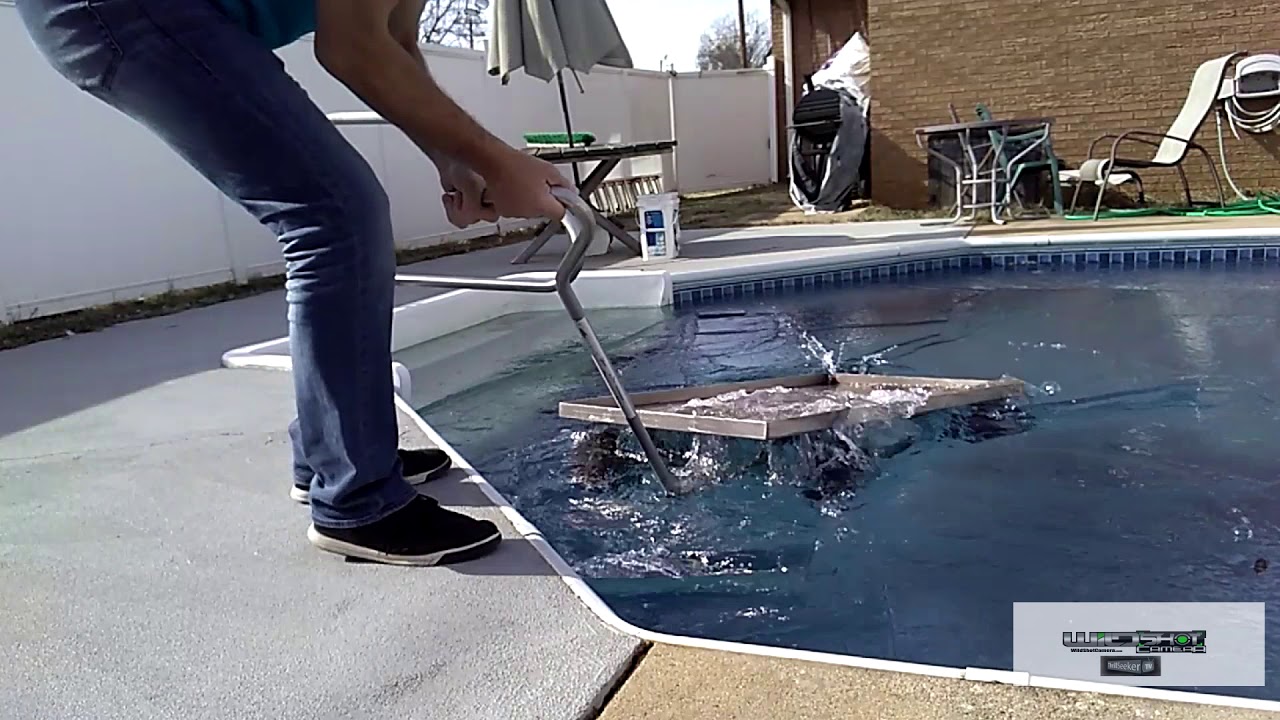 Ice Breaking Test in Pool - YouTube