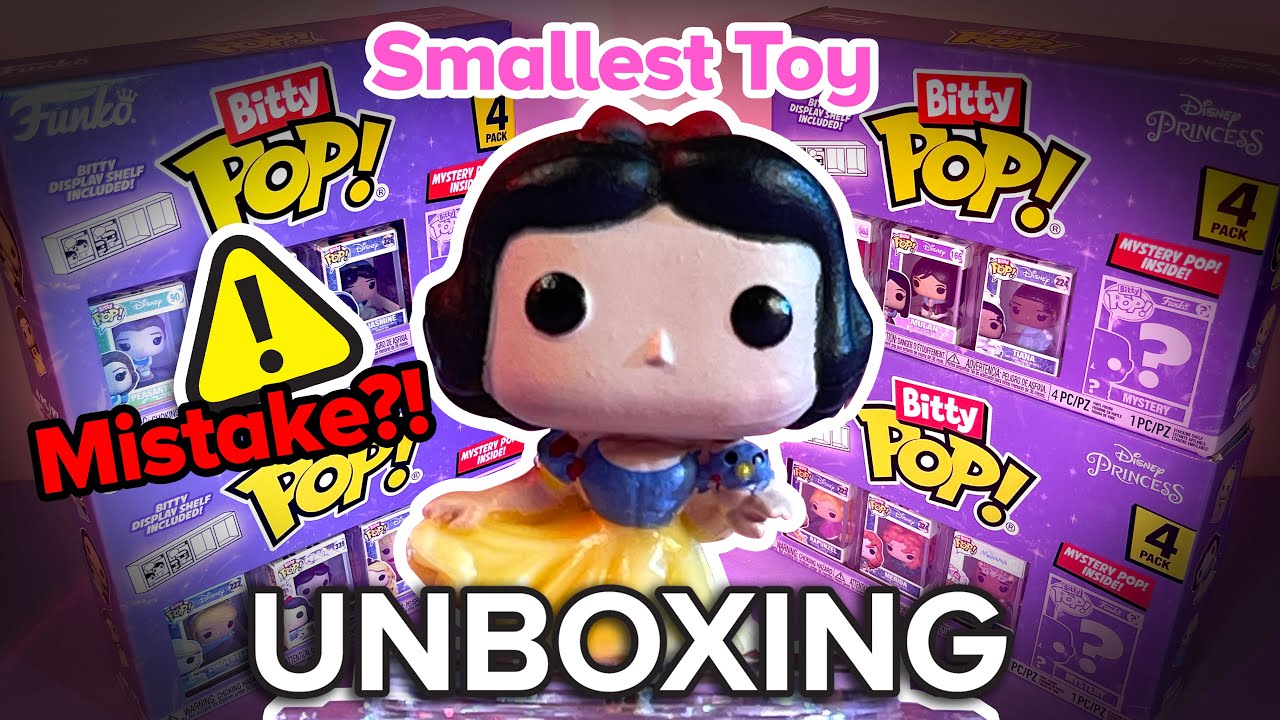 UNBOXING DISNEY PRINCESS FUNKO BITTY POP | The Smallest Funko Pop Vinyl ...