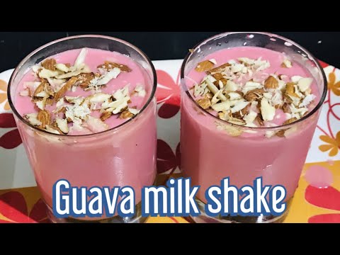 Guava milk shake/pink guava milk shake - YouTube