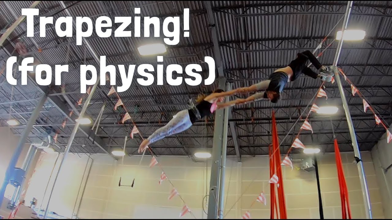 Trying out trapeze (in the name of physics) - YouTube