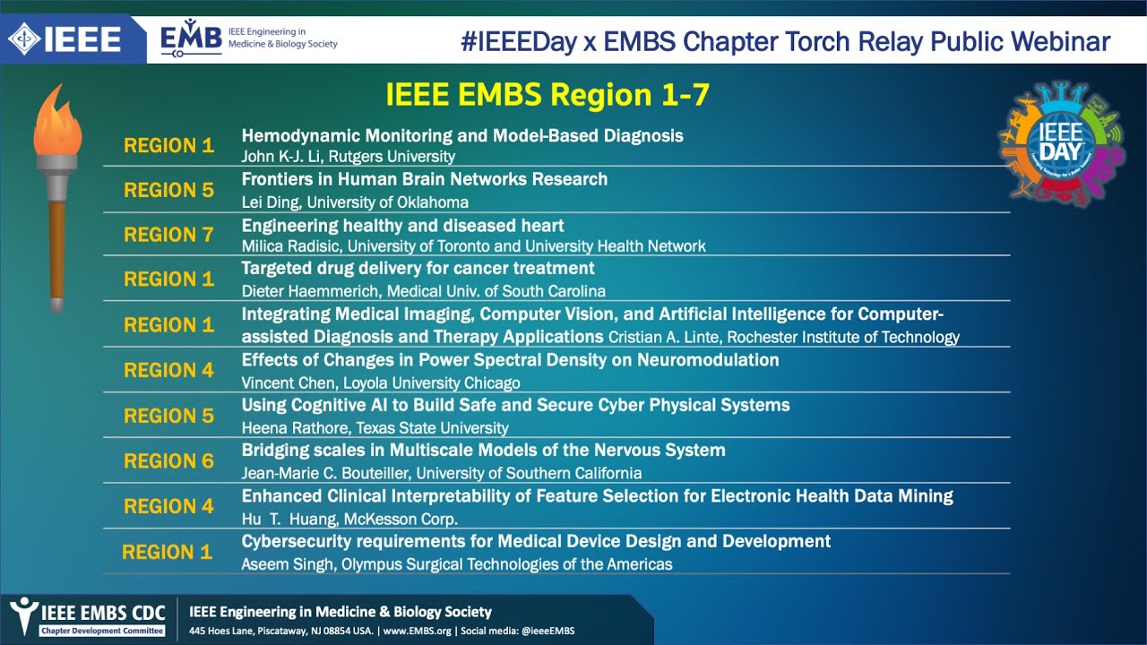[IEEE EMBS Region 1-7] - #IEEEDay x #EMBS Chapters Torch Relay Public ...