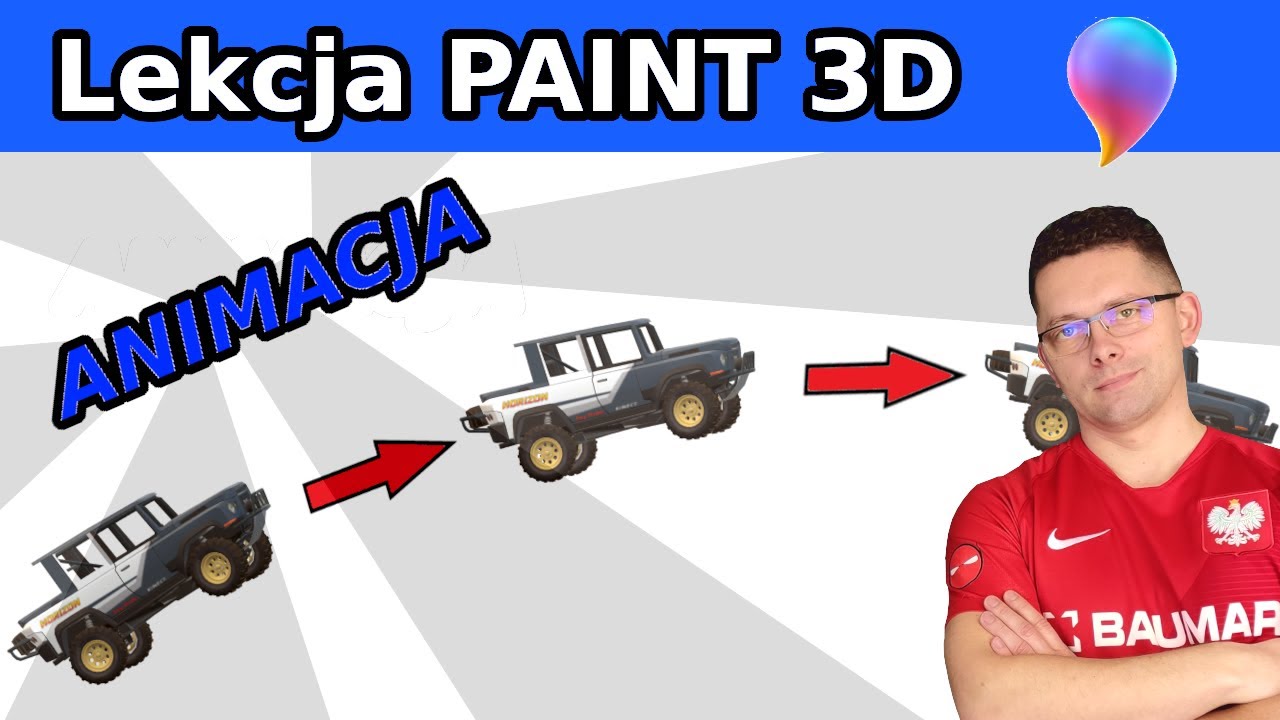 Paint 3D Jak zrobić animację Lekcja dla Szkoły Podstawowej Łukasz Jurek ...