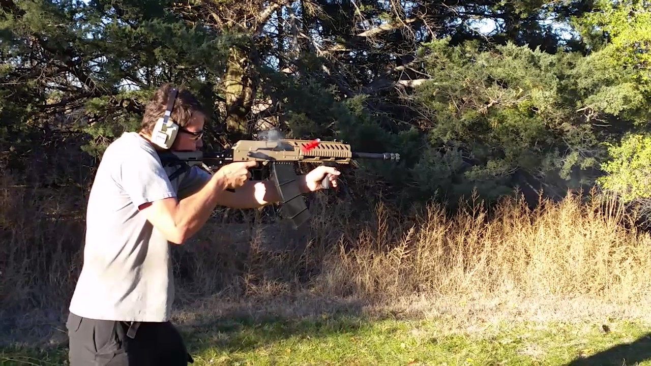 Hatcher Gun Company Custom Saiga w/ Modified Slidefire - YouTube