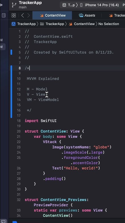 App on Shorts - Pt. 4 [What is MVVM] #swiftui #iosapp #iosdev #learntocode - YouTube