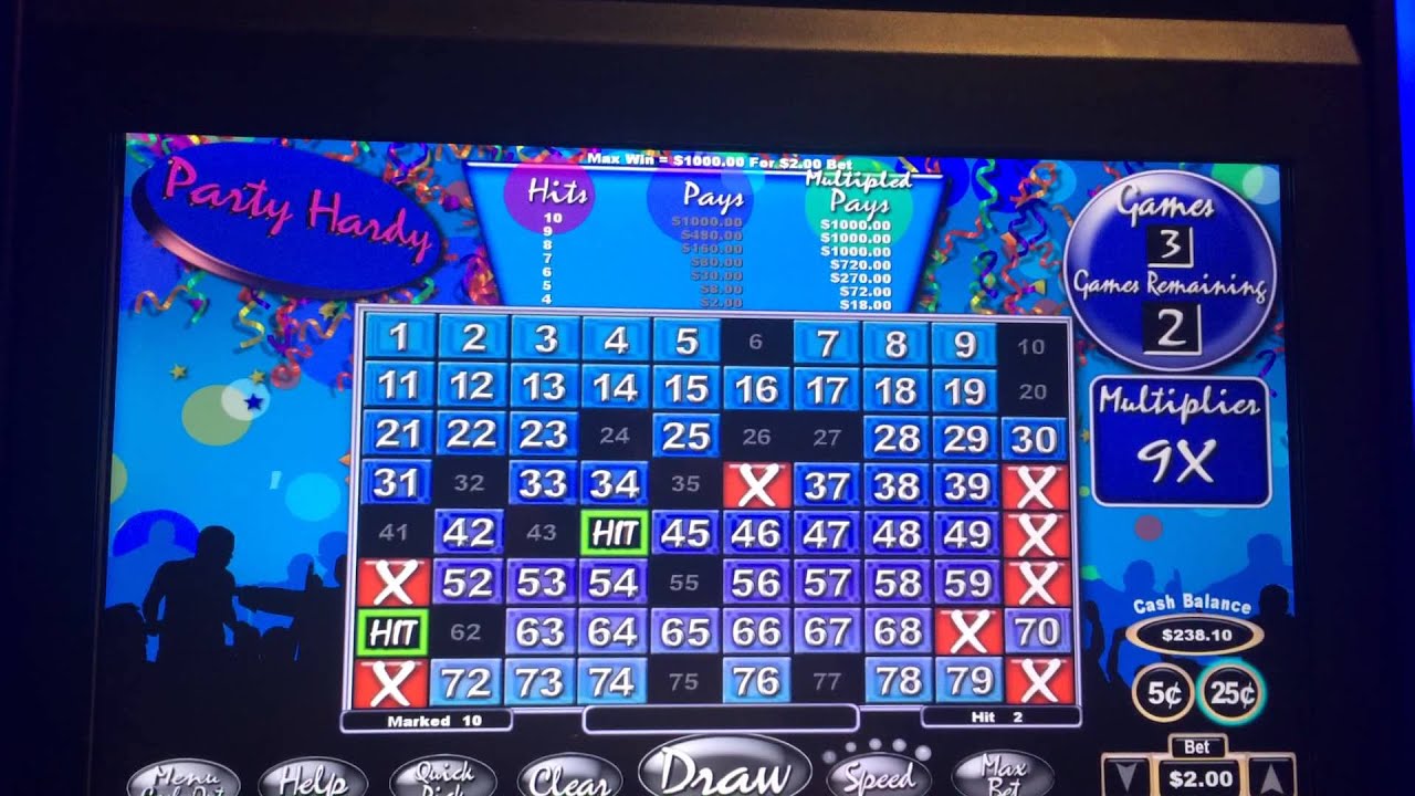 Keno Party Slot Machine Bonus - YouTube