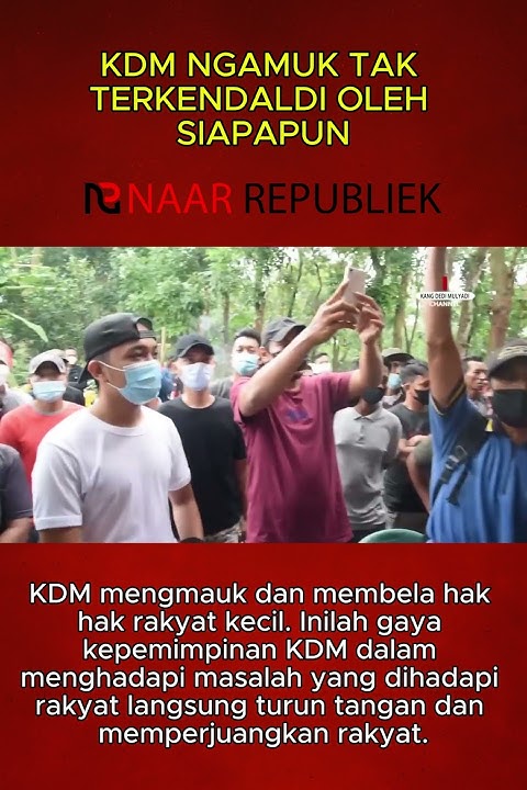 KDM MEMBELA HAK RAKYAT KECIL! ORANG SINI BISA HIDUP SENDIRI TANPA BANTUAN BAPAK #kdm #belarakyat ...