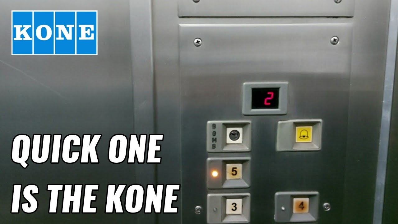 Small, Fast 1990s KONE TMS50e Traction Elevator - Tirol Bldg. - GO, BR ...