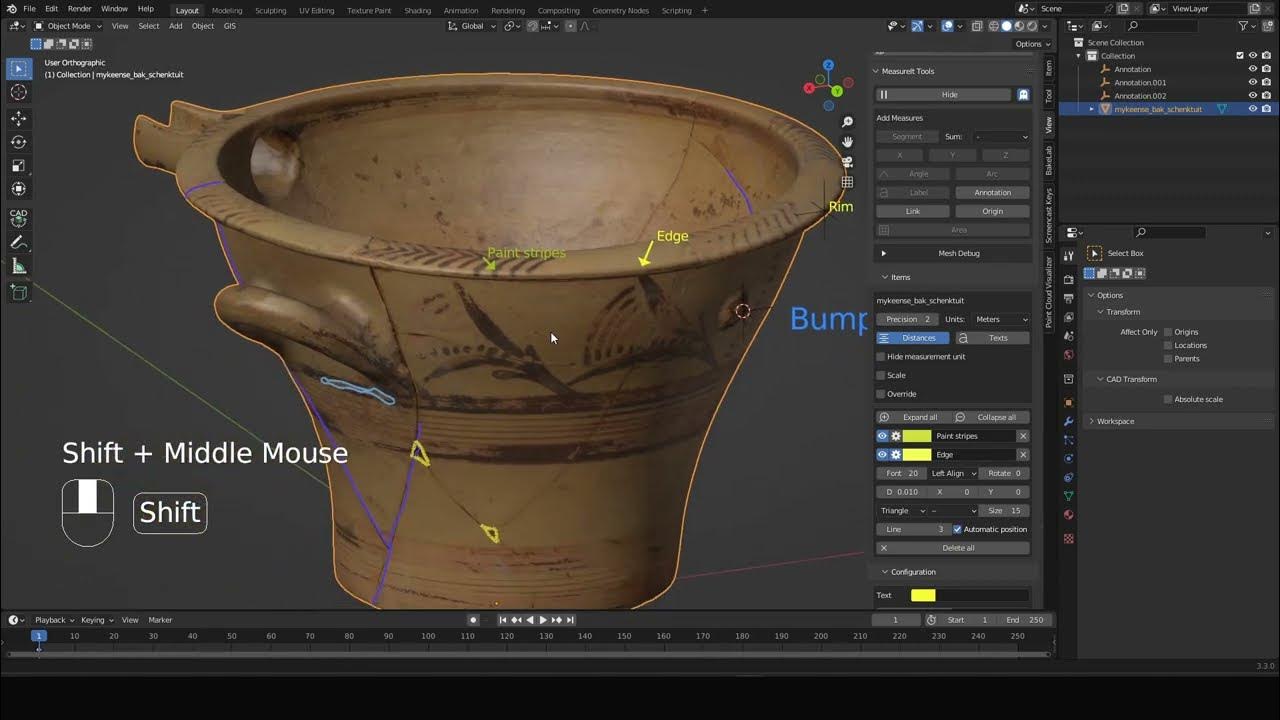 Annotating objects in Blender - YouTube
