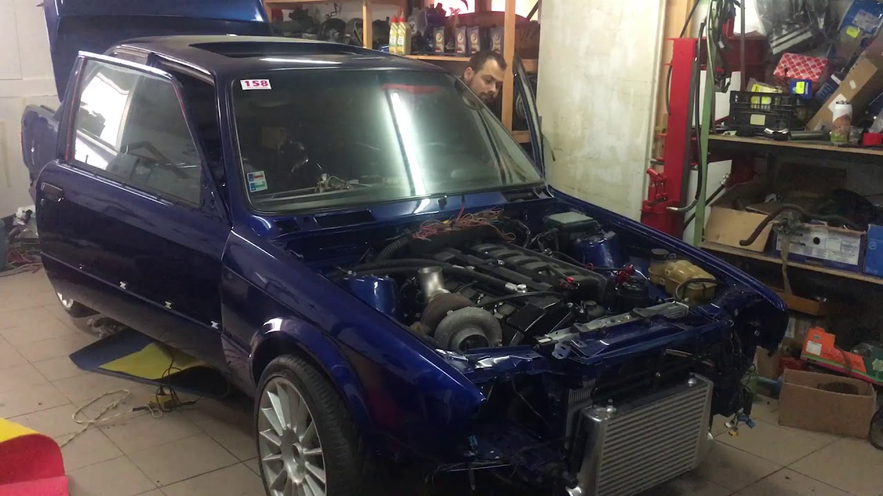 M50B28 Turbo First Start - YouTube