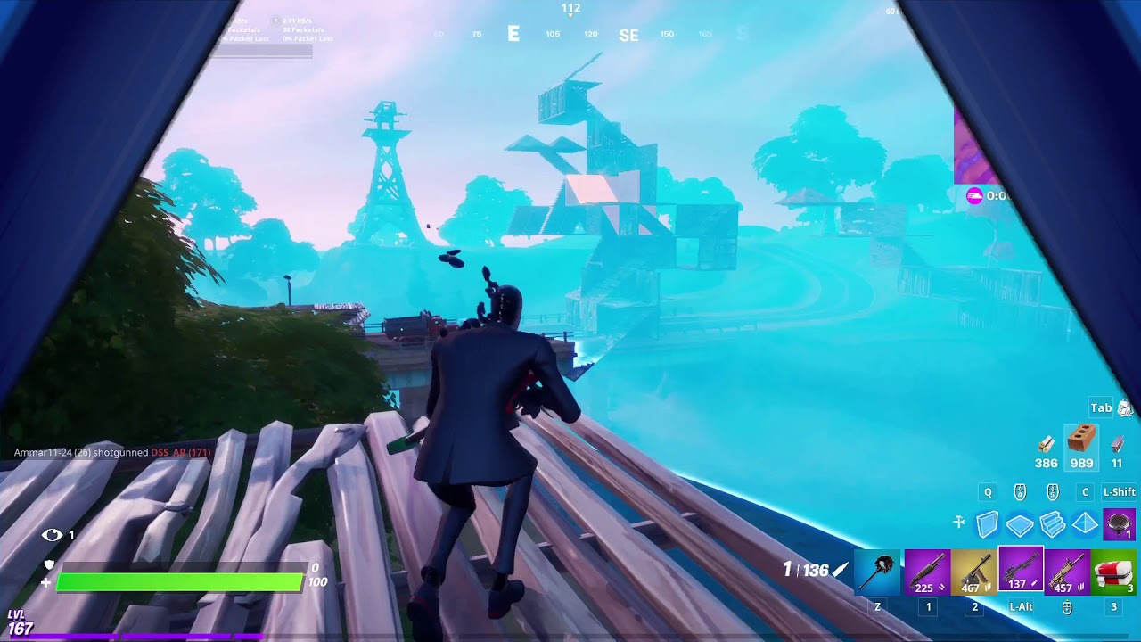 Fortnite on 60 ping!! - YouTube