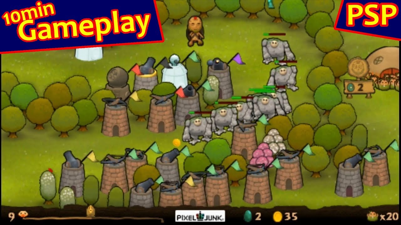 PixelJunk Monsters Deluxe ... (PSP) Gameplay - YouTube