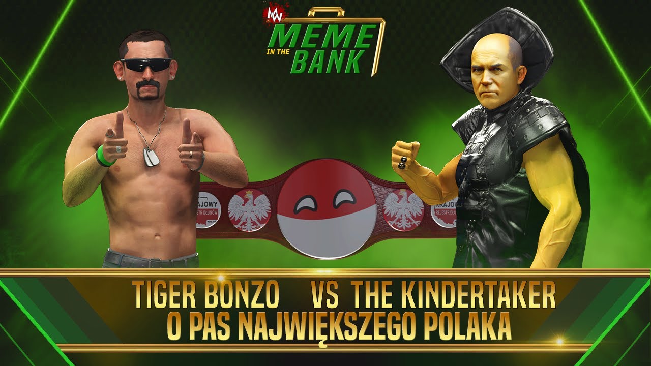Tiger Bonzo vs The Kindertaker Jan Paweł II | Meme In the Bank PPV ...