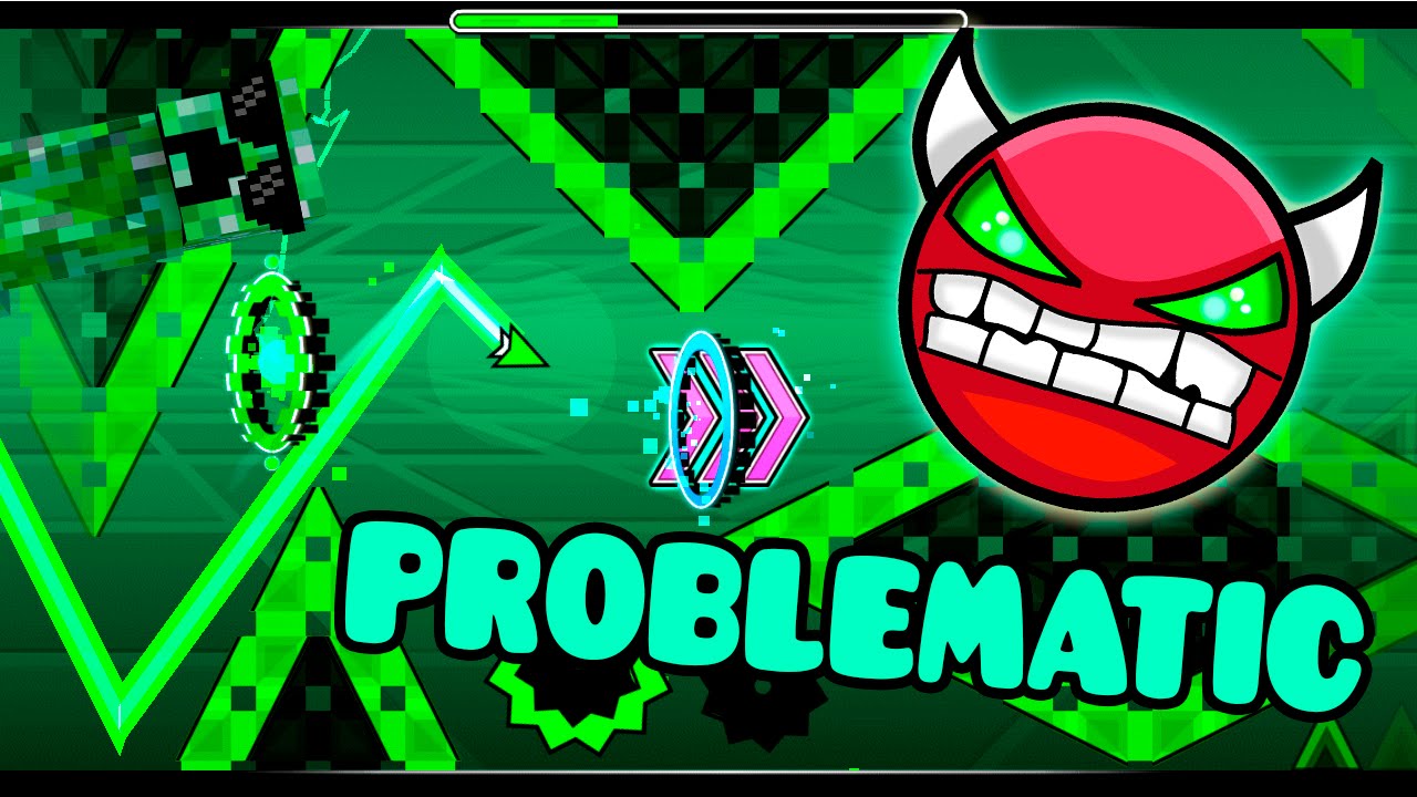 GEOMETRY DASH - (Easy Demon) - 22 - Problematic by Dhafin SHREK CON ...