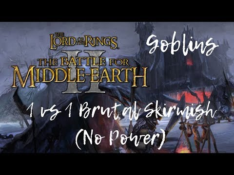 Battle For Middle-Earth II Skirmish | Ettenmoors, 1v1 Brutal, No Power (Goblins)