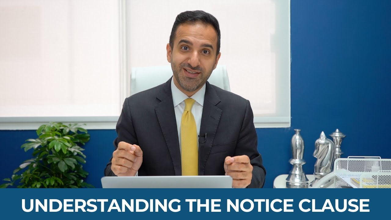 What is the notice clause? - YouTube