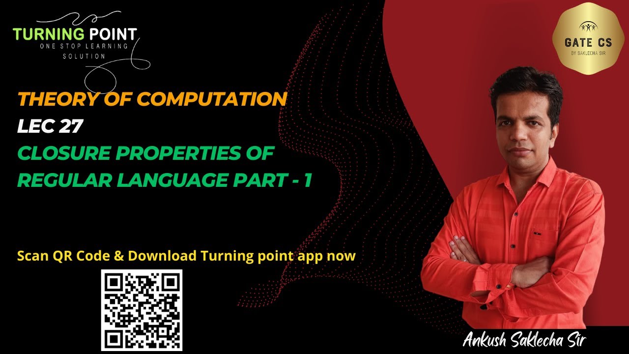Lec 27 Closure Properties Of Regular Language Part 1 Theory Of Computation Youtube