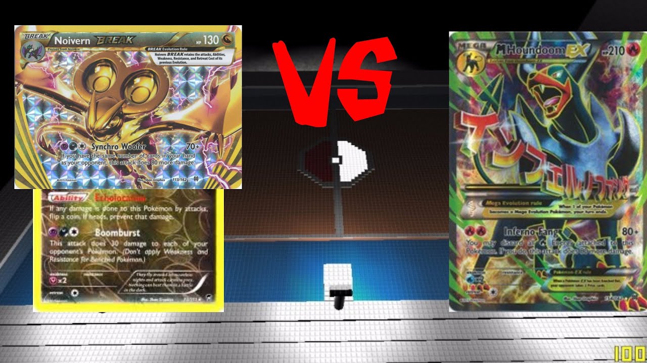 Pokemon TCG Noivern BREAK vs M Houndoom - YouTube
