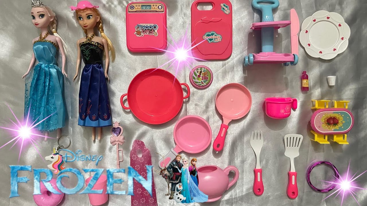 Satisfying with Unboxing Frozen Elsa Kitchen Playset Disney Toys ...