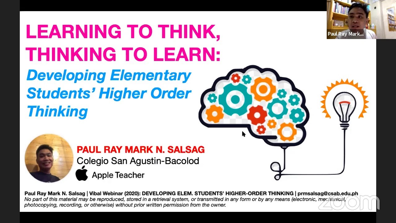 Learning to Think, Thinking to Learn: Developing Elementary Students' Higher-Order Thinking ...