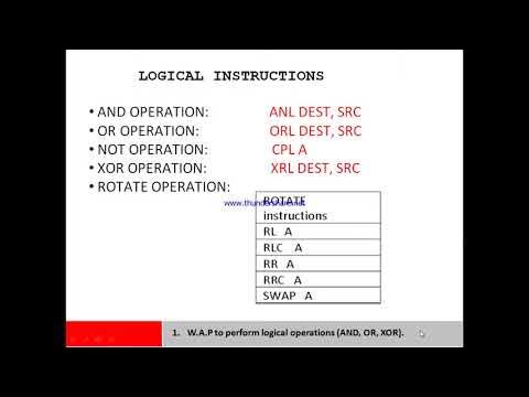 8051 Logical operation #8051 - YouTube