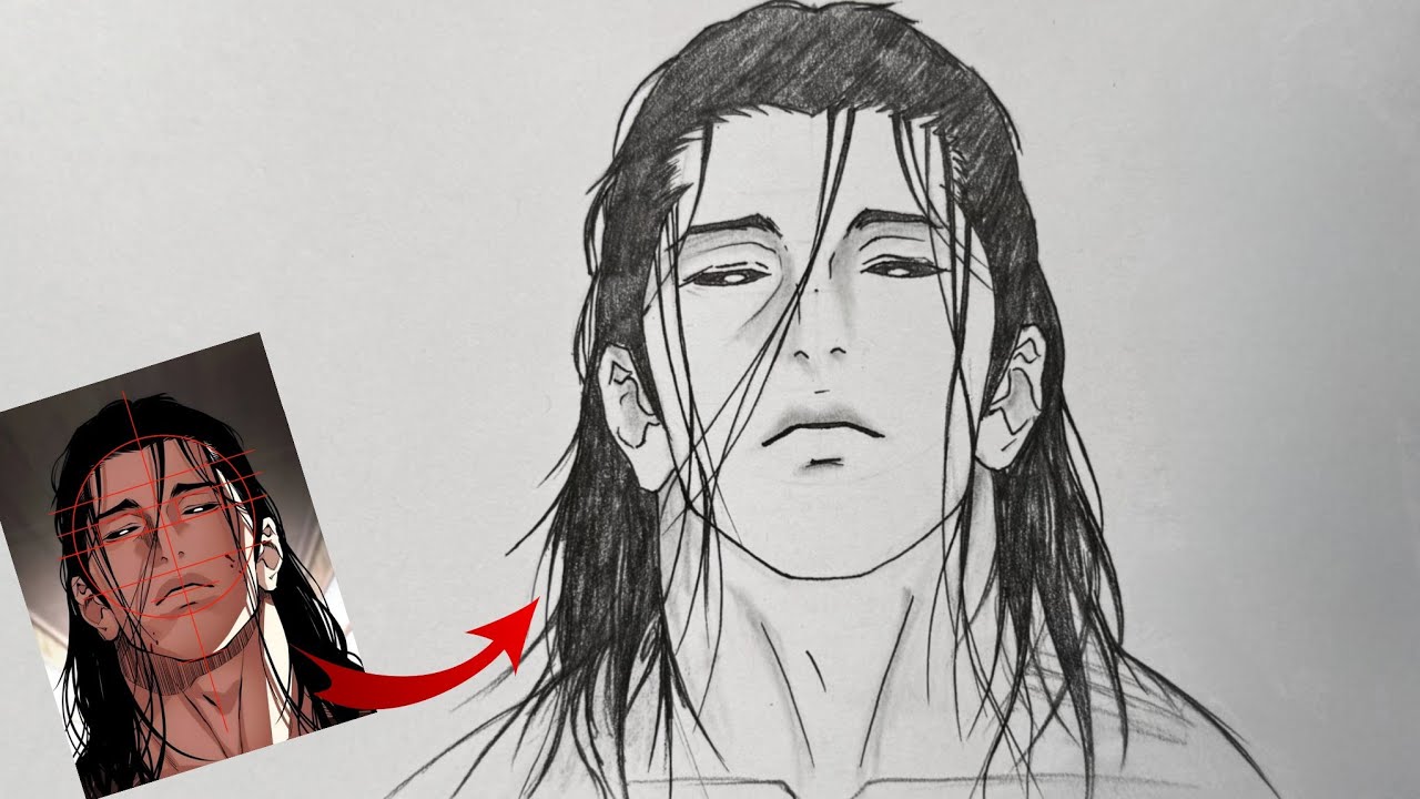 How to Draw Shingen Yamazaki (Lookism) | Step by Step Tutorial - YouTube