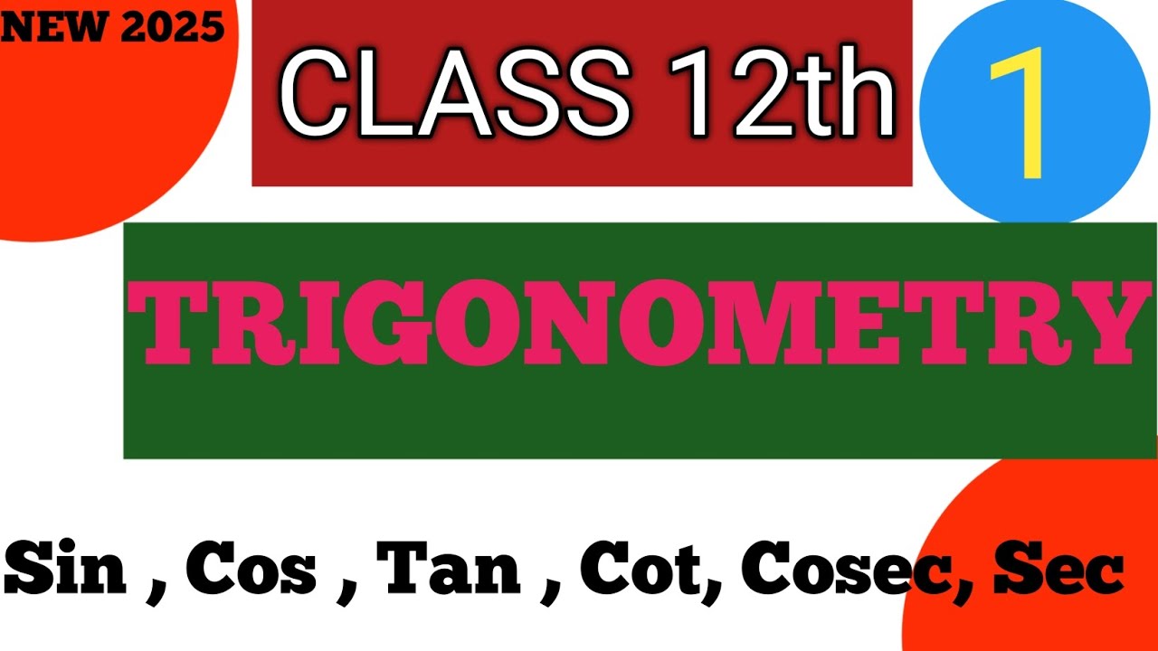 12th class trigonometry value all functions - YouTube