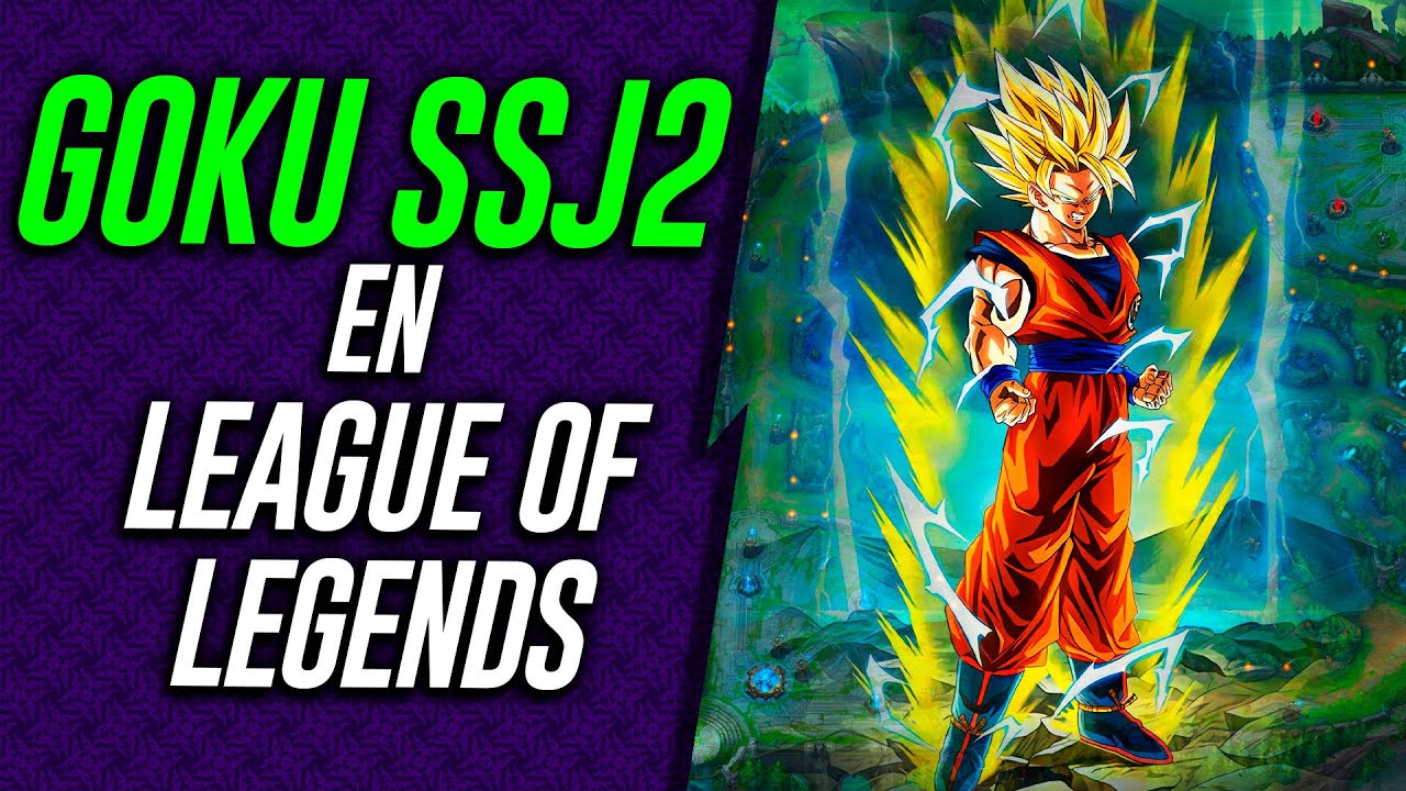 JUGANDO con GOKU en League Of Legends | LoL gameplay custom skins - YouTube