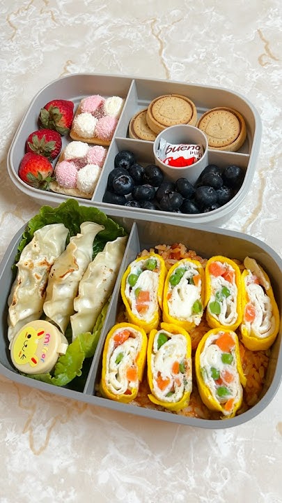 Make my lunch with me 🍱 #asmr #food #bentobox #lunchbox #shorts #short #shortsfeed - YouTube