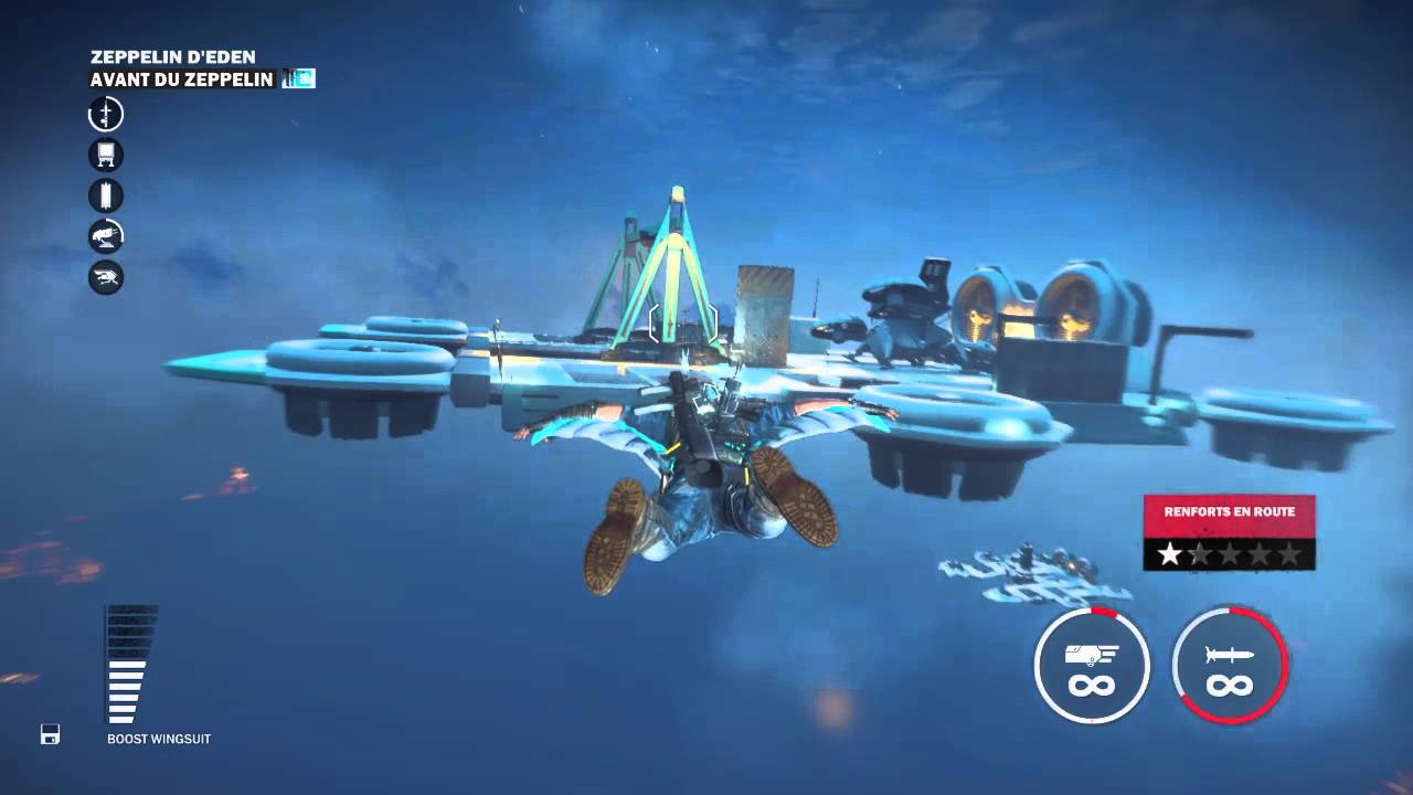 Just Cause 3 test bavarium wingsuit du dlc Sky Fortress - YouTube