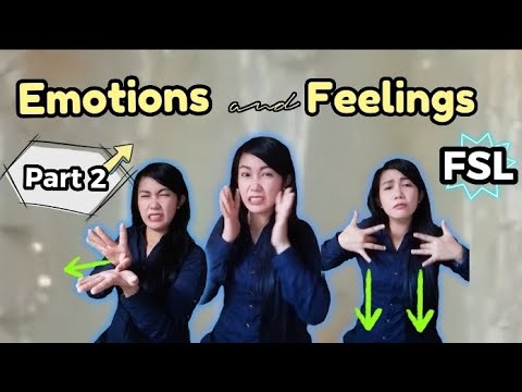 Part 2 Emotions and Feelings in Filipino Sign Language FSL Tutorial 🇵🇭 ...