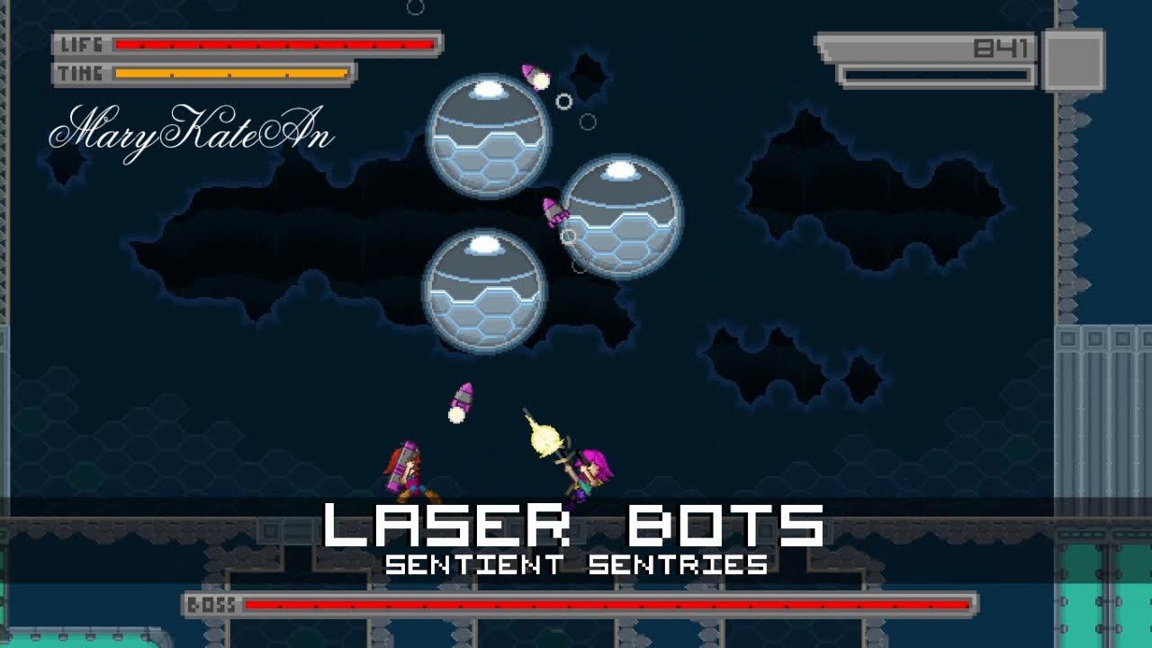Bleed - Laser Bots fight on VERY HARD [Co-Op] - YouTube