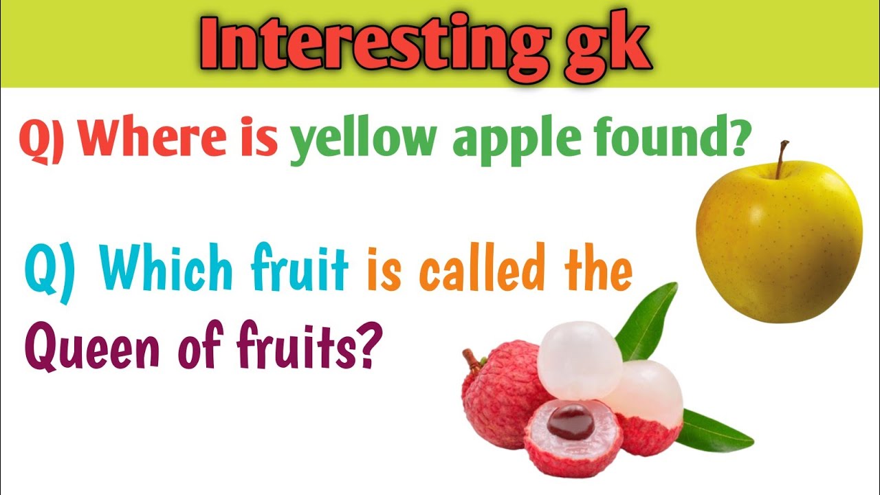Interesting gk questions and answers | Gk questions in English | Gk ...