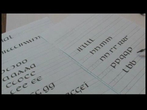 Uncial Hand Calligraphy Tips : Uncial Calligraphy Tips: B - YouTube