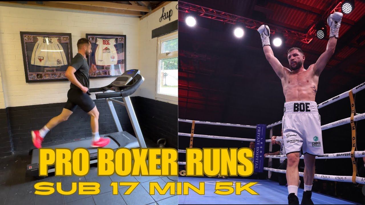 Pro Boxer Runs 5K Sub 17 Minutes - YouTube