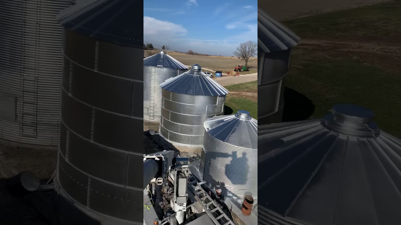 Grain Bin Painting - YouTube