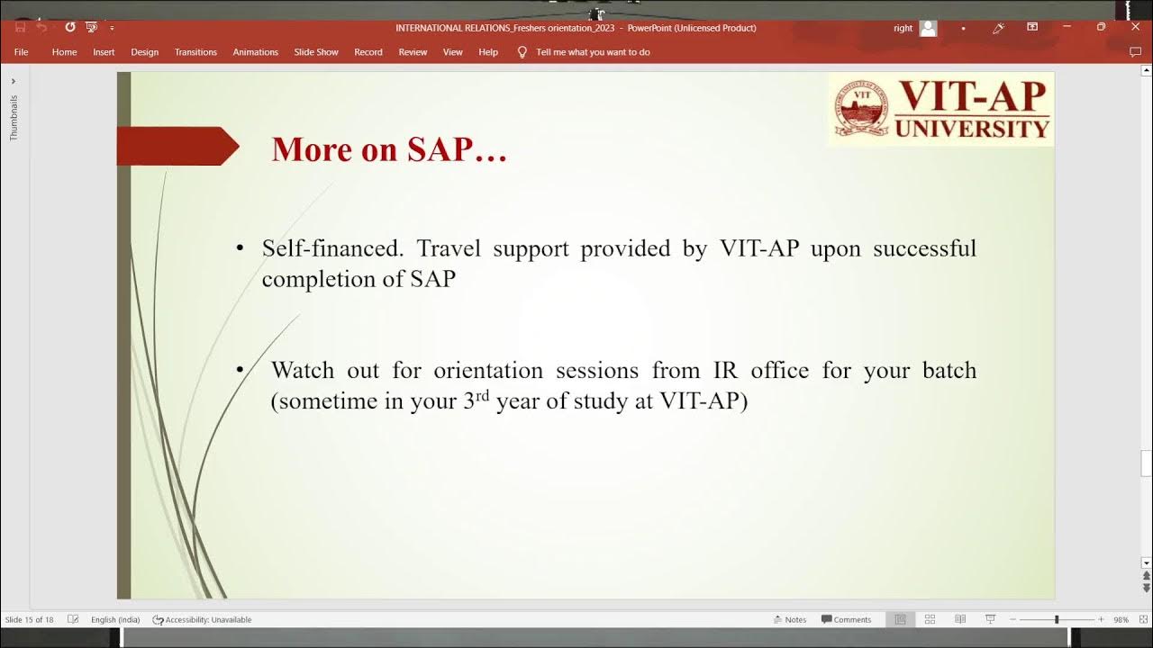 VIT -AP University Freshers Orientation-2023 - YouTube
