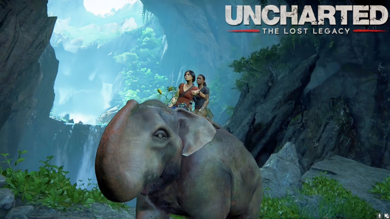 Elephant scene in Uncharted The Lost legacy | Gaming on Acer NItro 5 ...