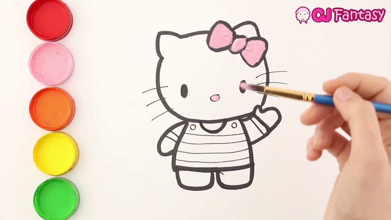 How to draw Hello Kitty - Sanrio - YouTube