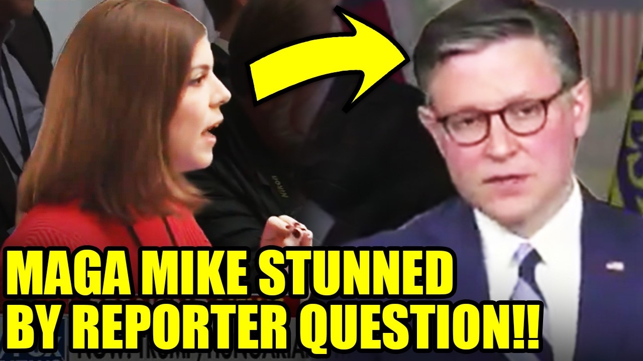 Reporter CATCHES Mike Johnson OFF GUARD With Basic Question - YouTube
