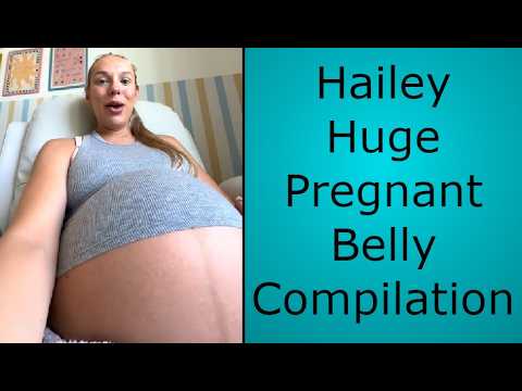 Hailey Huge Pregnant Belly Compilation | TikTok