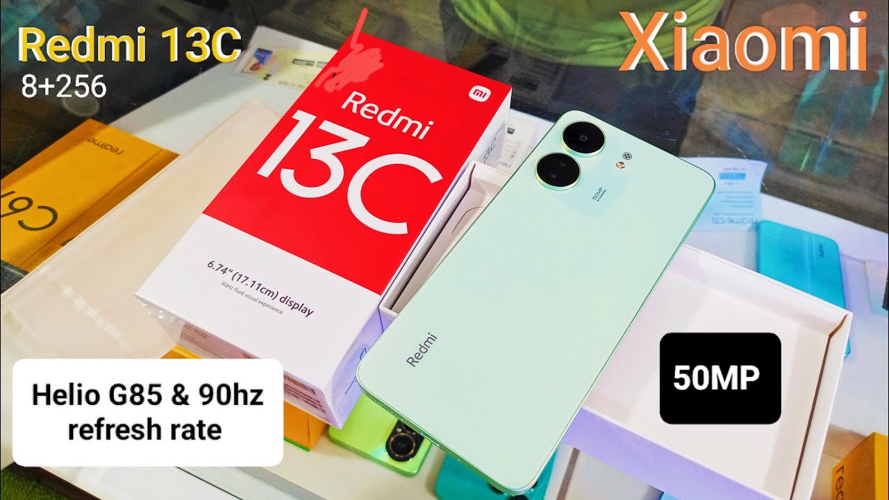 Xiaomi Redmi 13C introduction green colour. - YouTube