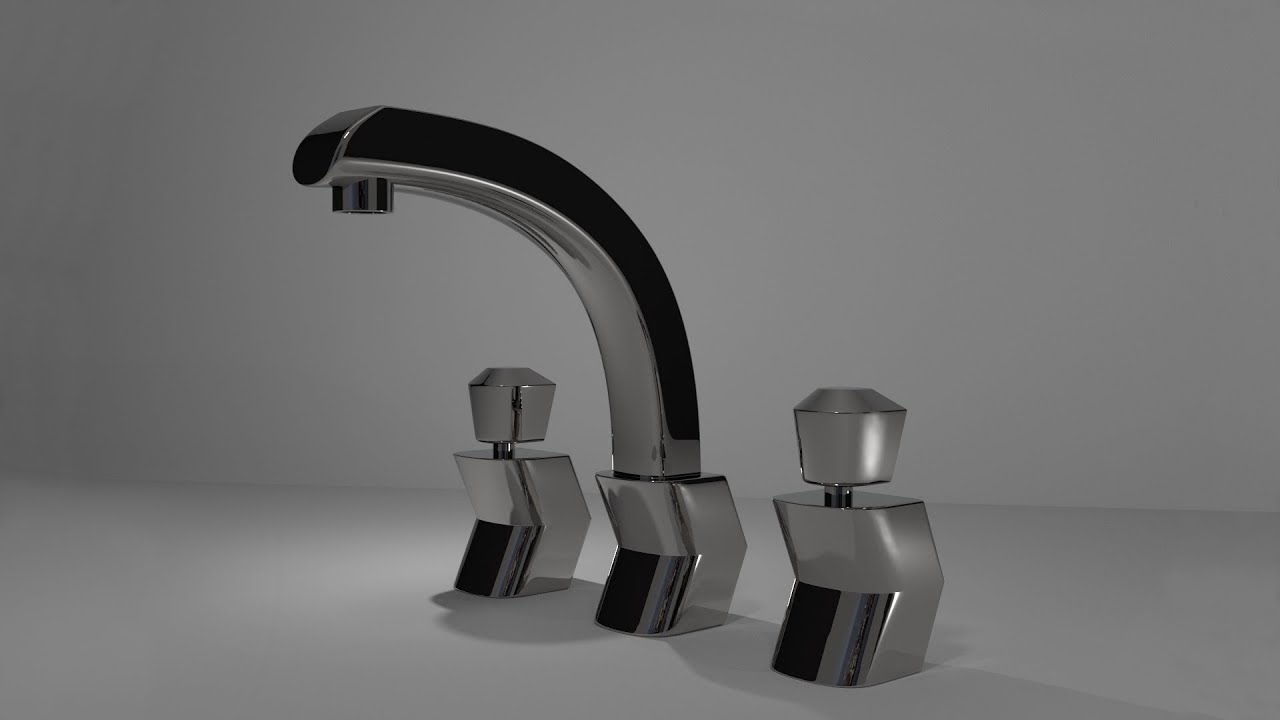 FAUCET 5 - 3D DESIGN - speed art - visual and digital arts - YouTube