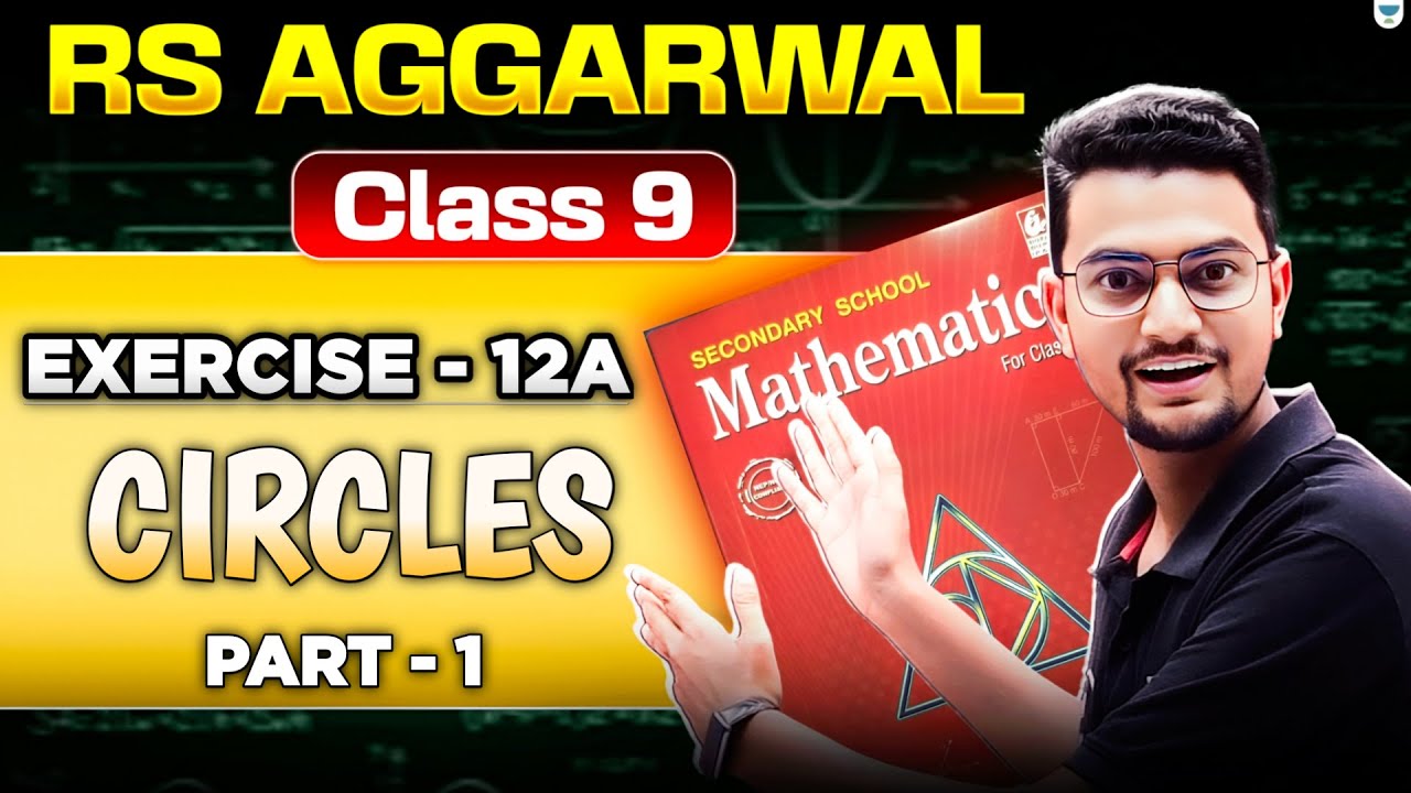 Rs Aggarwal Class 9 || Exercise 12A || Circles || MD Sir Class 9 - YouTube