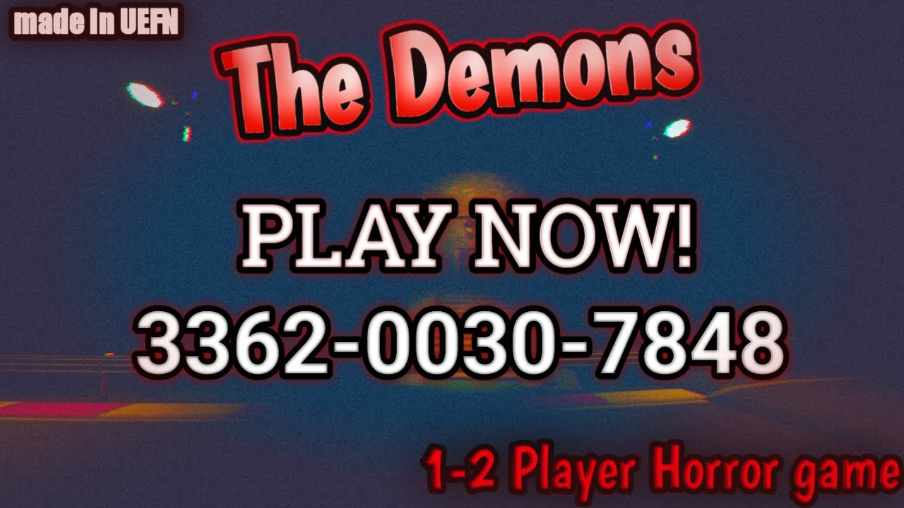 The Demons Full Gameplay (Fortnite Horror Map 1-2 Players) - YouTube