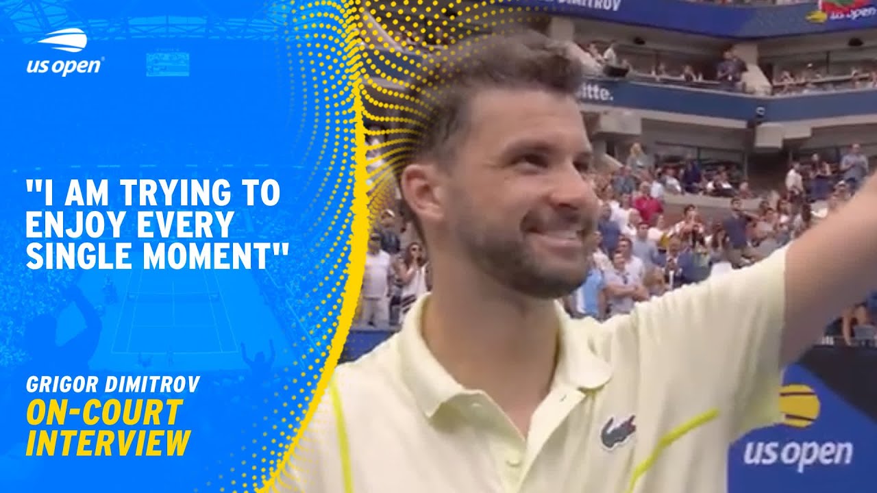Grigor Dimitrov On-Court Interview | 2024 US Open Round 4 - YouTube