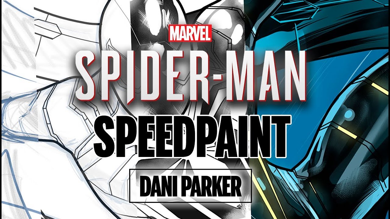 MARVEL'S SPIDER-MAN SPEEDPAINT | DANI PARKER - YouTube