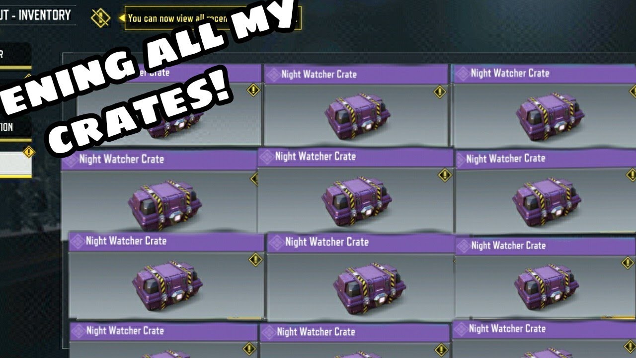 I open the all the crate I have on my inventory CoD Mobile - YouTube