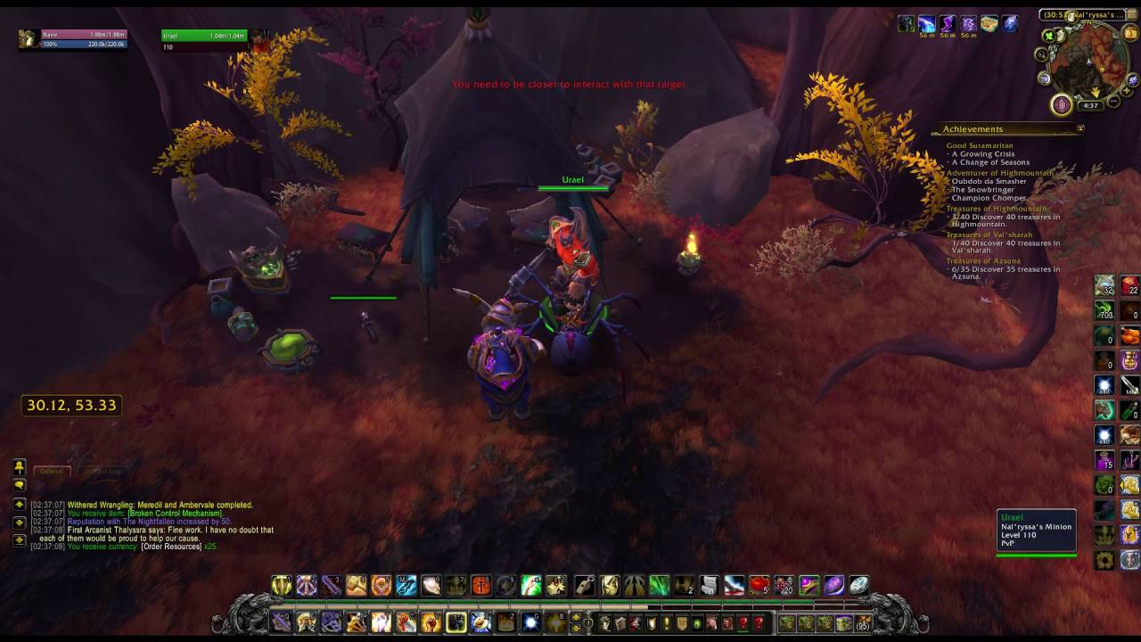 Where is Urael WoW Suramar - YouTube