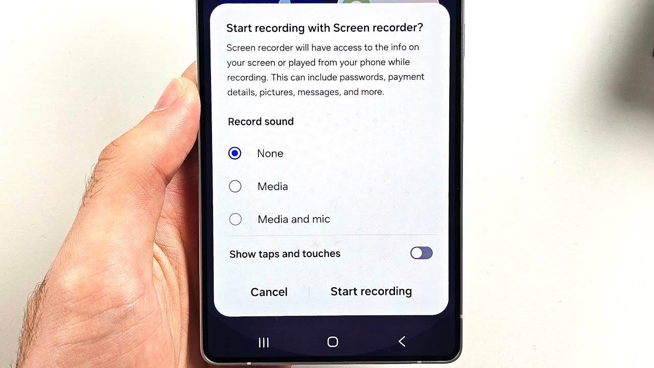 How To Screen Record on Samsung Galaxy S25 Ultra - YouTube